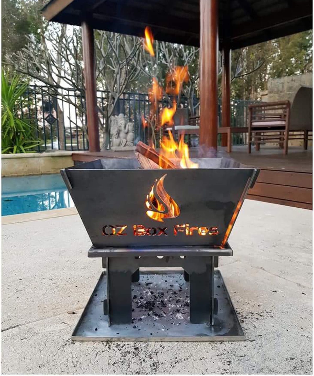 Camping Flat Pack Fire Pits | Oz Box Australia